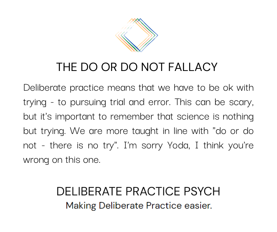 The do or do not fallacy – Deliberate Practice Psych